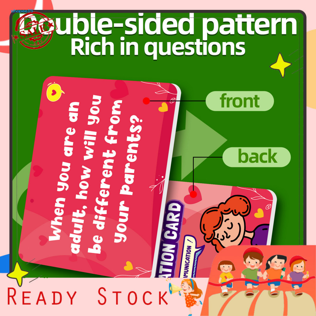 Family Bight Parent-child Conversation Card Relationship Bonding Cards ...
