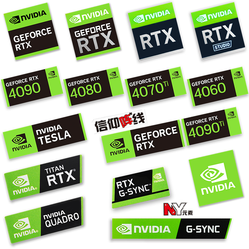 Nuevo Estilo De Pegatina Original Rtx 4090ti 4080 4070ti 4060 Pegatina ...