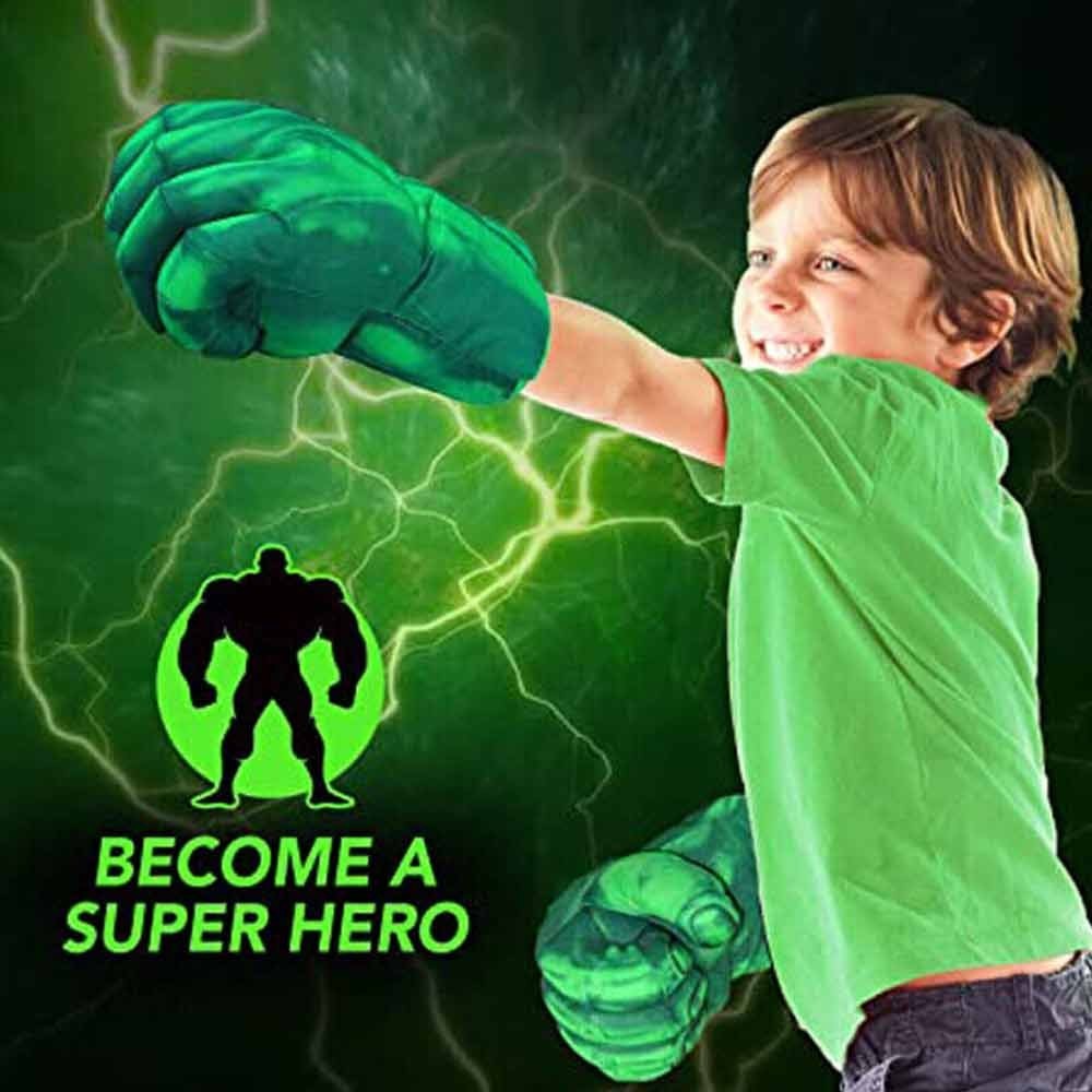 Hulk Gloves Hulk Smash Hands Fists Big Soft Plush Kids Boxing Training ...
