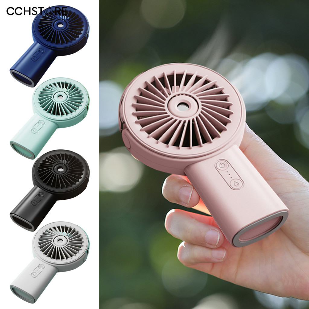 Portable Mist Fan Rechargeable Battery Compact Handheld Misting with 3 ...
