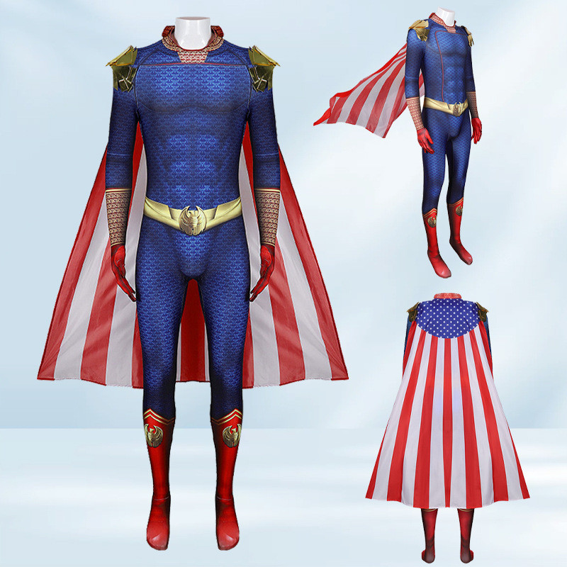 Los Niños El Homelander Mono Bodysuit Ropa Cosplay Capa Estilo Adulto ...