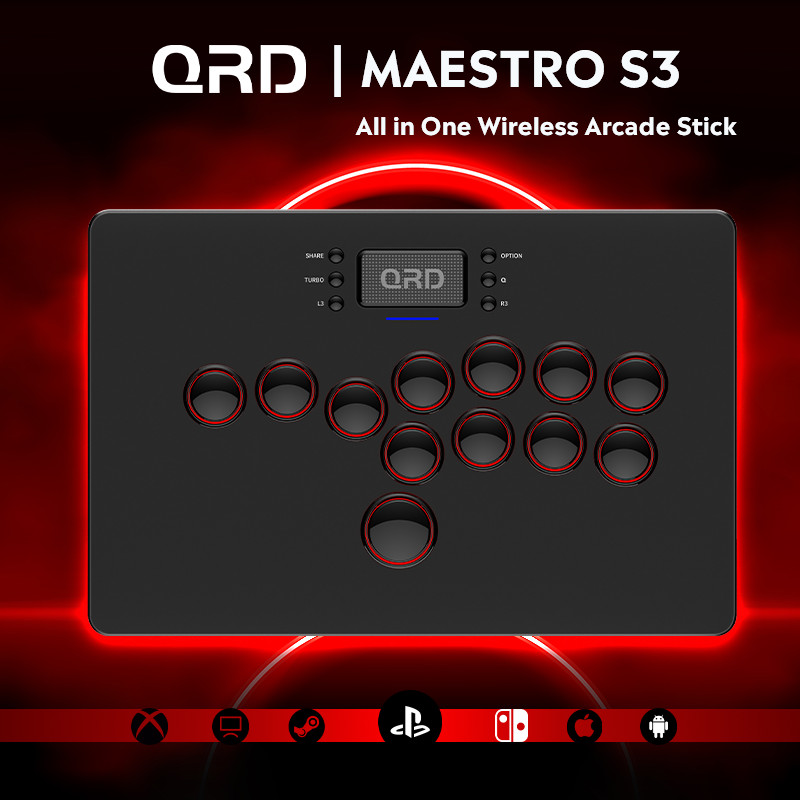 QRD Maestro S3 Wireless Hitbox Para PS5/PS4/PS3/Switch/Xbox/Steam/PC ...