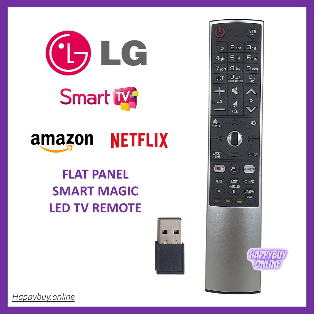 LG Smart Flat Panel LED TV Control Remoto Mágico (MR-700) Magic Netflix ...