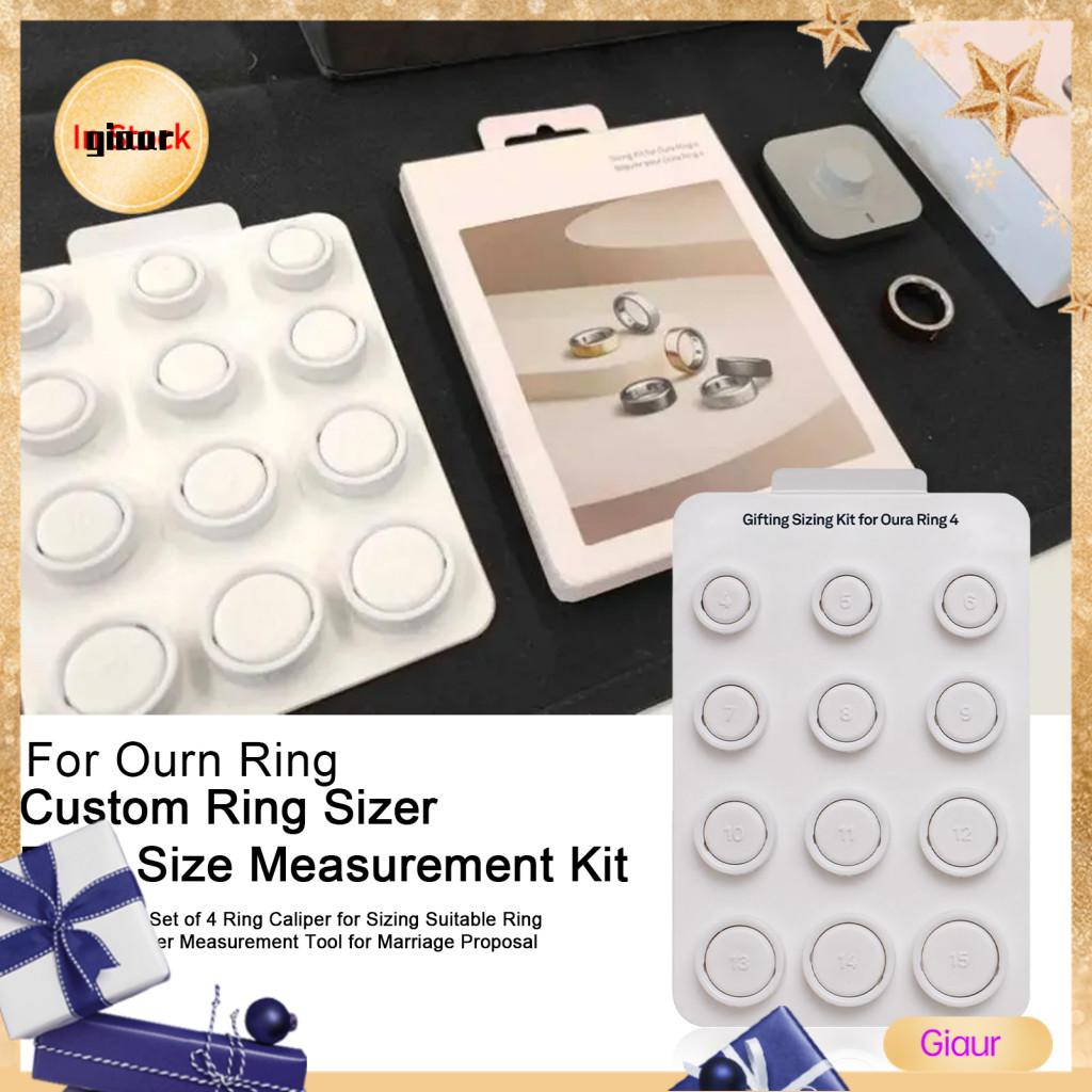 Ring Size Measurement Kit Sizing Set of 4 Finger Tool for Marriage ...