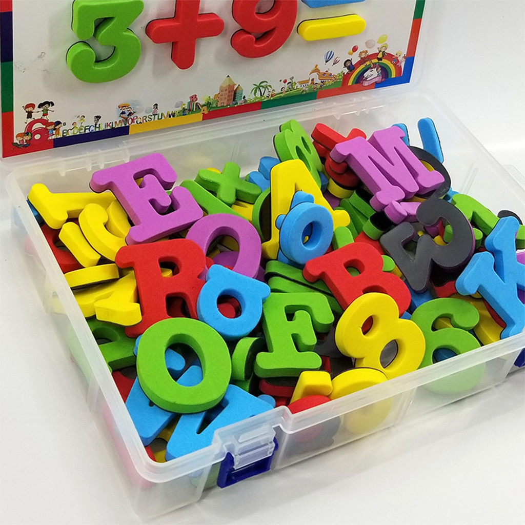 Letras Magnéticas Números Imanes De Nevera Montessori Ortografía ...