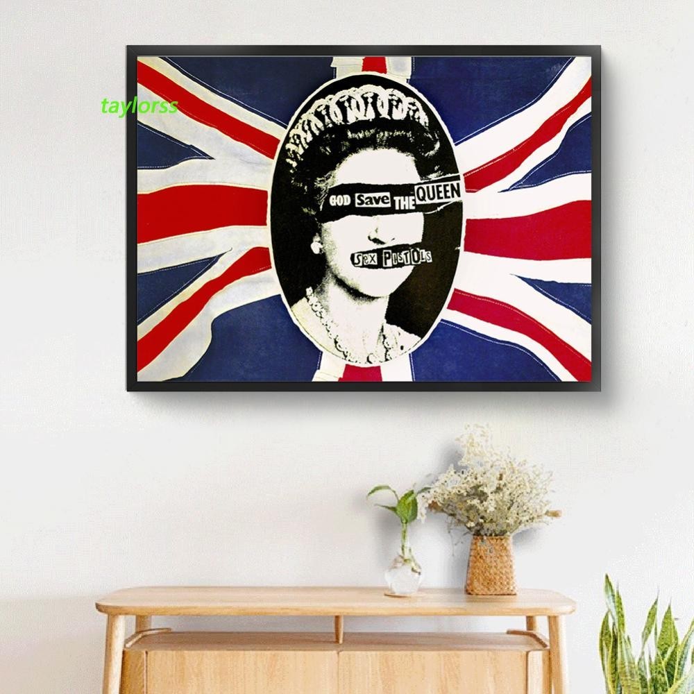 Sex Pistols Dios Salve A La Reina Pintura Decorativa Póster Arte De