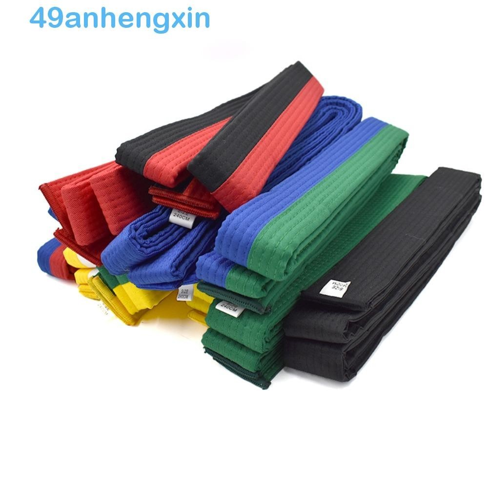 ANHENGXIN Cinturón De Taekwondo , Negro/Rojo/Verde/Amarillo Uniforme ...