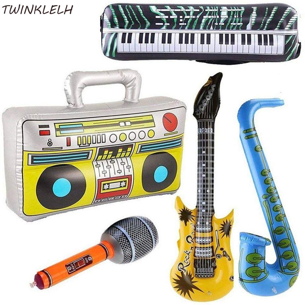 TWINKLELH Instrumento Ukulele Juguetes Guitarra Fiesta Props Inflable ...