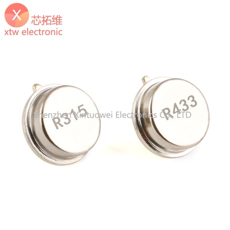 10Pcs/lot DIP Oscilador De Cristal R315A 315Mhz/R433A 433Mhz Trípode ...