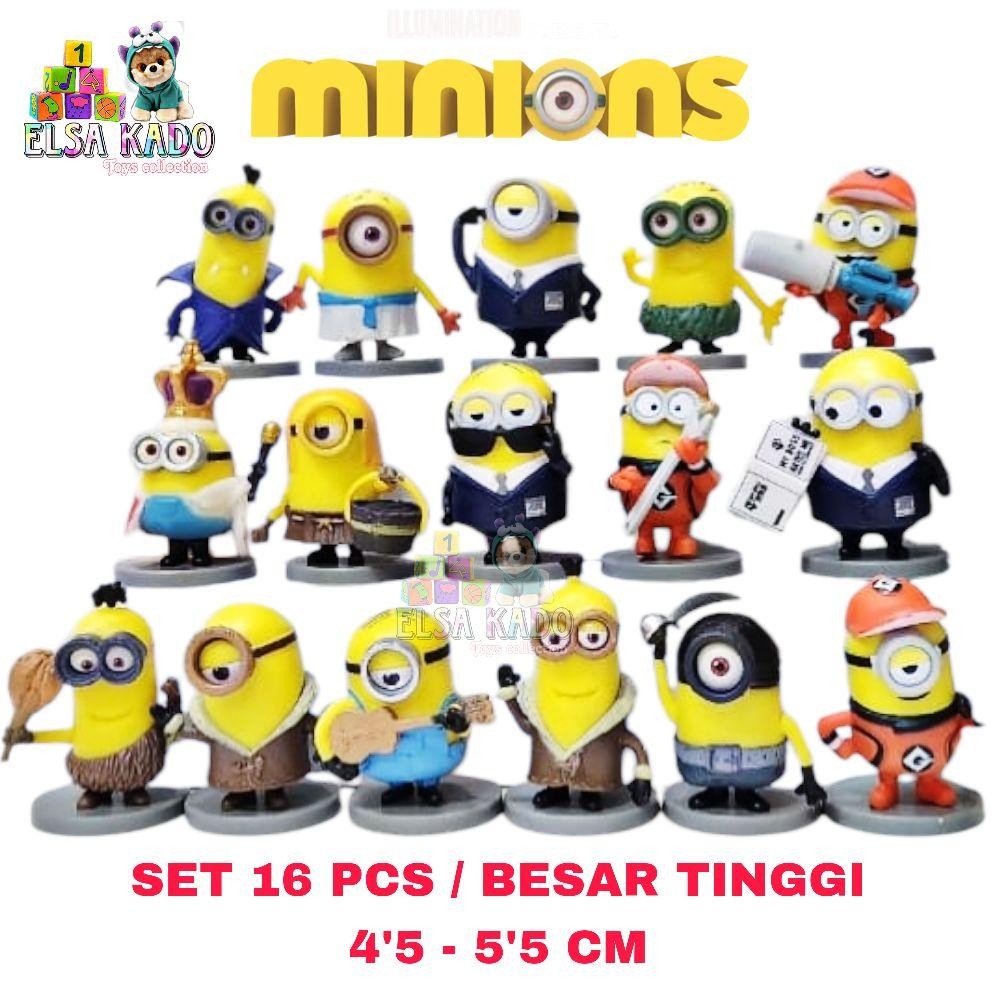 Despicable Me Figura De Acción Minion Set 16 Pcs Minions Miniatura Cake ...
