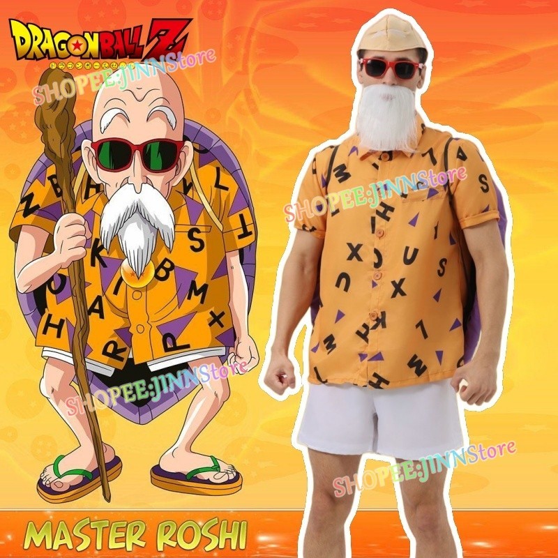 - JINN-En STOCK Anime Cosplay DRAGON BALL Disfraz PICCOLO Maestro ROSHI ...