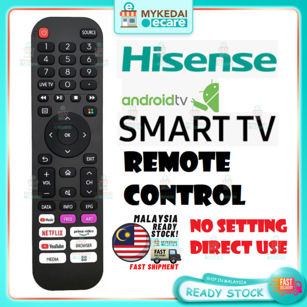 Hisense smart Tv android 4k Mando A Distancia Con NETFLIX/YouTube/prime ...