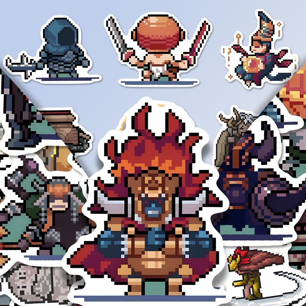 Juego De Pegatinas De Personajes De Pixel Art Elden Ring De 100 Piezas ...