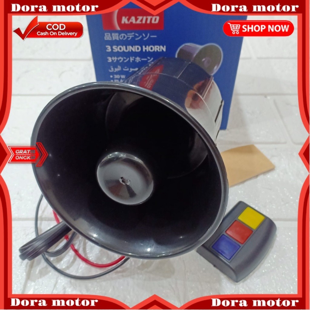 Cuerno Toa Sirena 3-voice 12V Coche Y Moto | Shopee Colombia