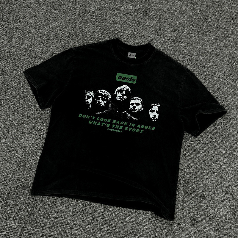 Oasis Band Tour Limited American West Coast Street Graffiti Estilo Hip ...