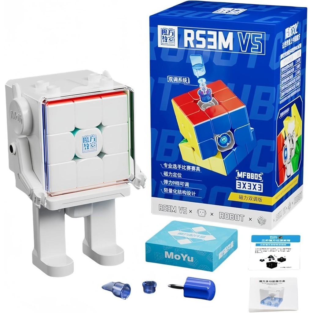 MOYU RS3M V5 3x3x3 Speed Cube , Cubo Mágico Profesional Sin Pegatinas ...