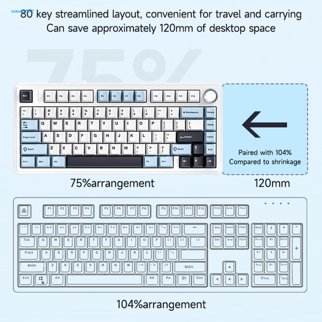 Quick Response Pc Keyboard Mechanical with Metal Knob Wireless Gaming ...