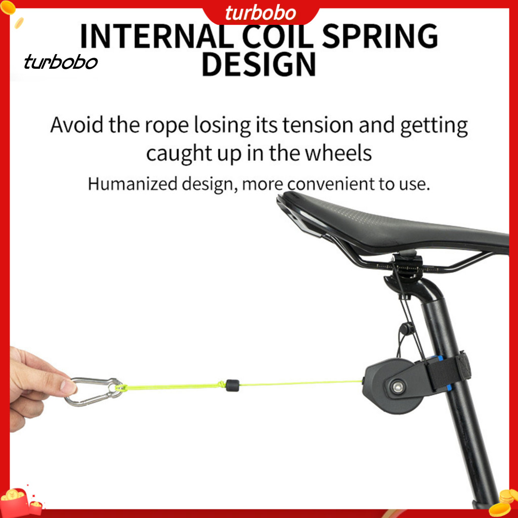 Bike Towing Strap Heavy-duty Cycling Tow Line Retractable Bicycle Rope ...