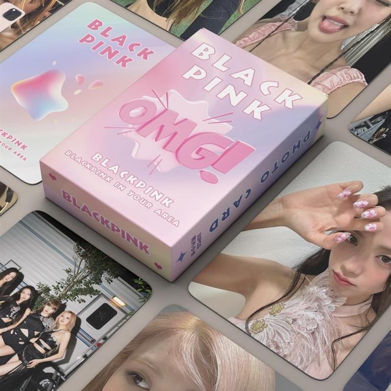 55 Pcs Laser Photocards Blackpink Personal Kim Ji-Ni Kim Ji-Soo Park Chae-Young Lomo Photocards ...