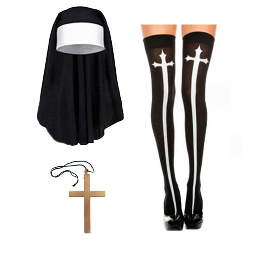 Disfraz De Monja De Halloween Cosplay Misionero Cosplay Monja Europea ...