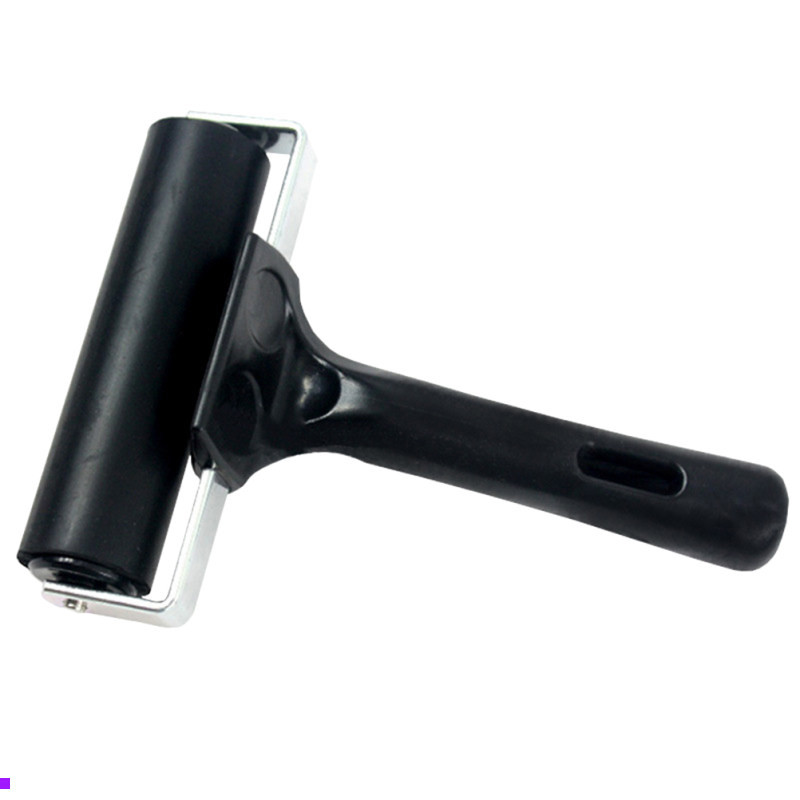 10 CM Tinta Negra Rodillo Lino Rueda De Puntuación Cinta De Fricción ...