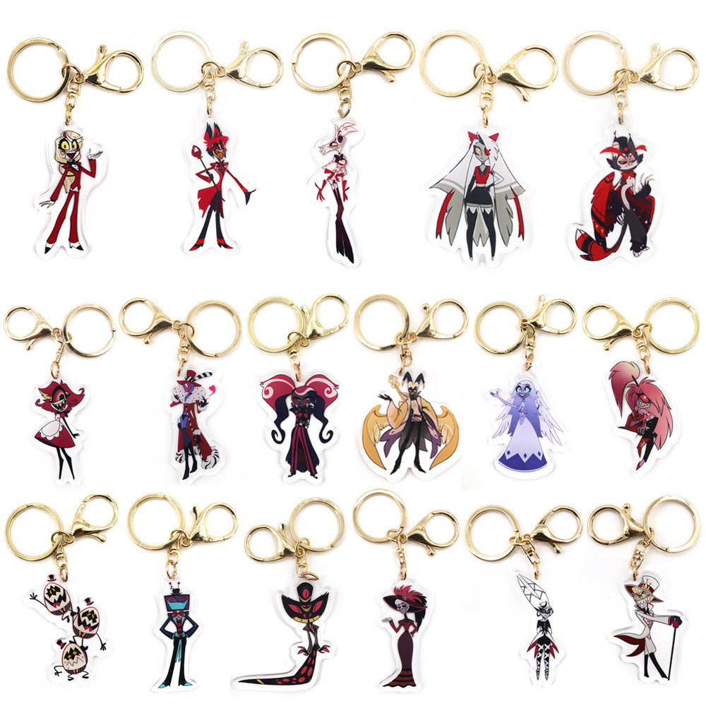 GP1 Hazbin Hotel Charlie Morningstar Vaggie Ángel Polvo Alastor Acílico ...