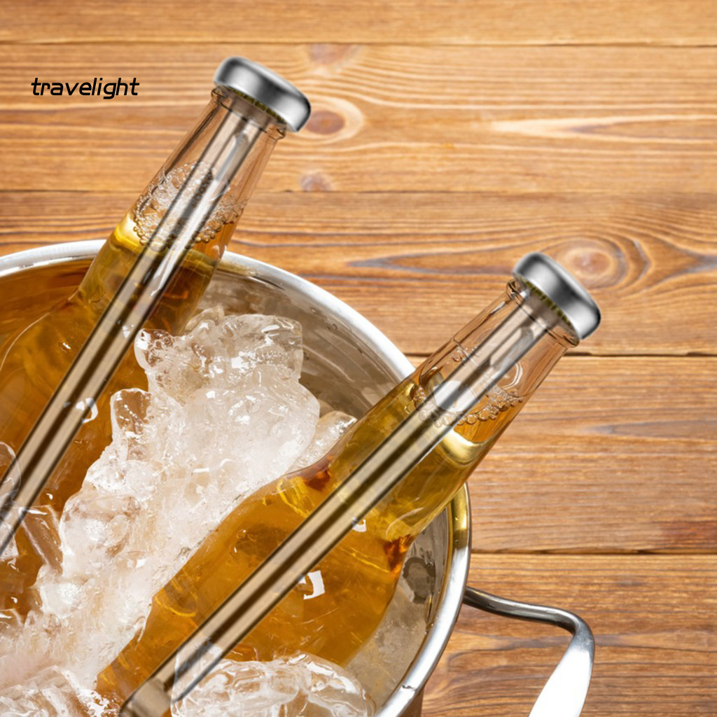 Reusable Beer Cooling Bars Ice Wine Stick Stainless Steel Set with ...