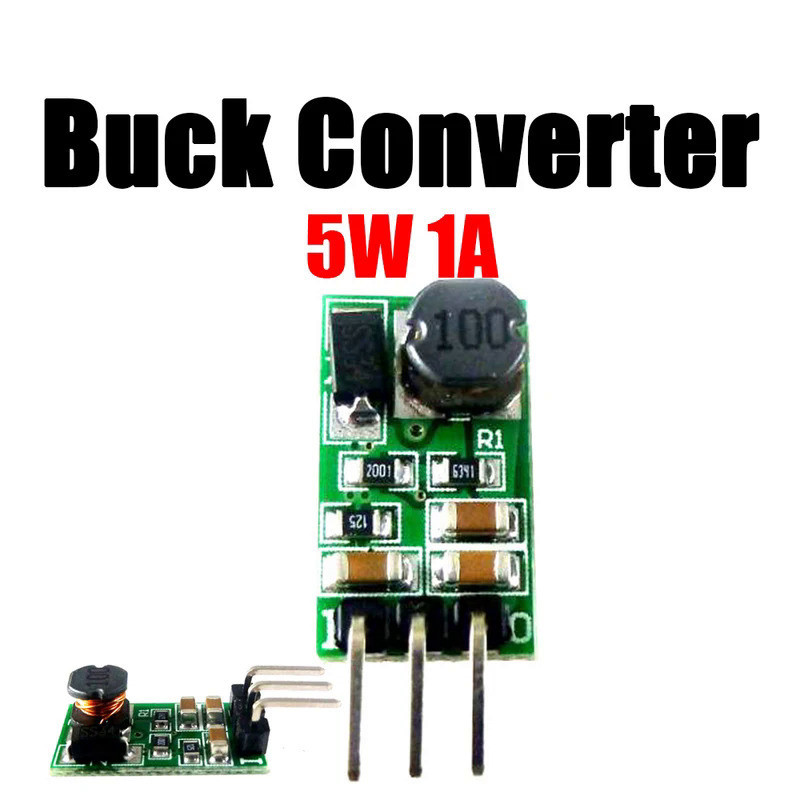 Mini 5W 1A DC-Buck Converter 5V-40V 24V Step-up A 3V 3.3V 3.7V 5V 6V 9V ...