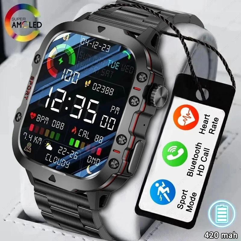 2024 Nueva Llamada Bluetooth Smartwatch Hombres Resistente Militar ...
