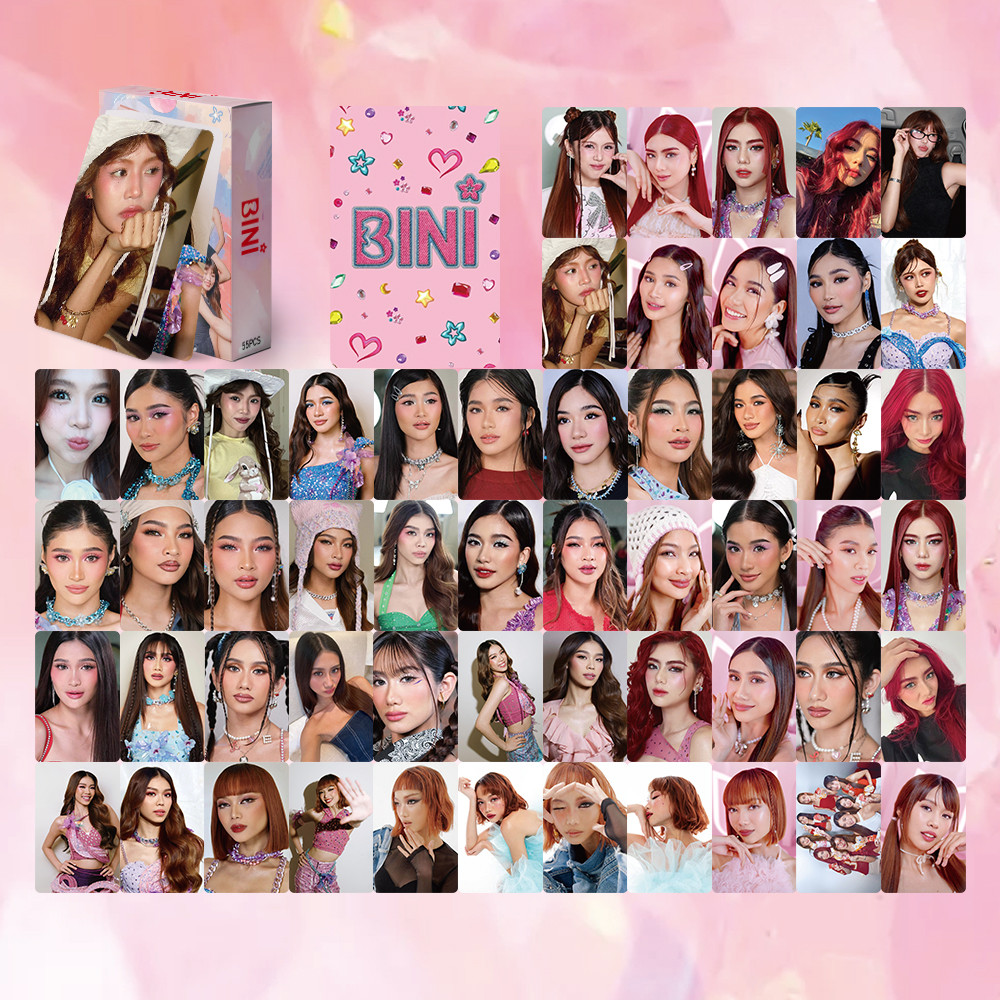 BINI Fan-Made DIY Bundle (50 Hojas)-Tarjetas LOMO Retro Que Brillan En ...
