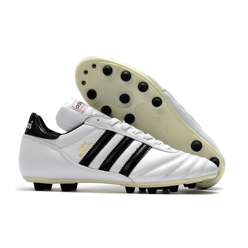 Zapatillas de fútbol Adidas Copa Mundial FG blancas y negras fdnh ...