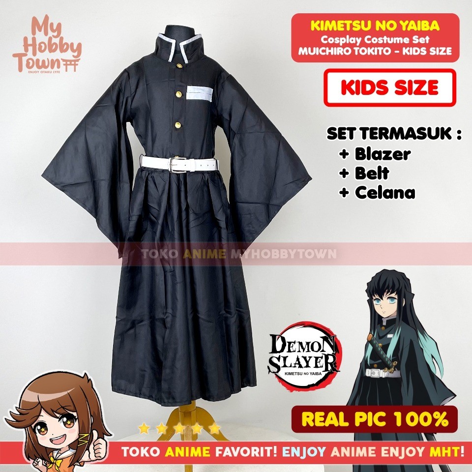 Muichiro Tokito Niños Tamaño Cosplay Disfraz Kimetsu no Yaiba Demon ...