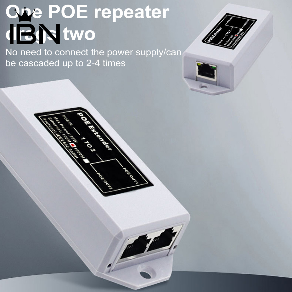 Mini Poe Extender 1-in 2-out High-speed Ethernet Repeater for Ip ...