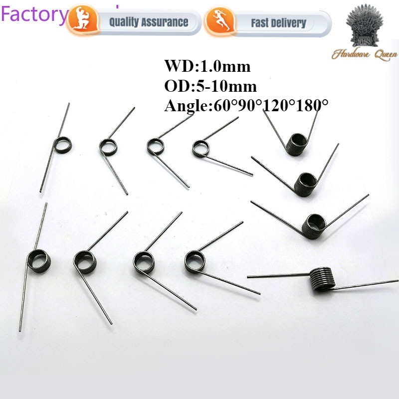 QQ5 】 Resorte De Torsión En Espiral Forma De V 扭 簧 d1.0mm 外 径 5mm ~ 10mm 弹簧 角度 60/90/120/180 ...
