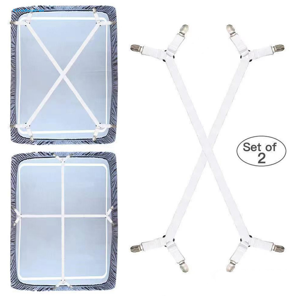 Fitted Sheet Strap Adjustable Triangle Bed Straps Heavy Duty Holder ...