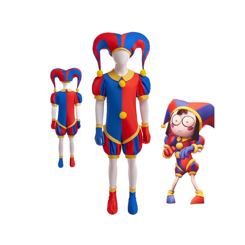 [56] Número Mágico De Circo Disfraz Joker Pamoni Cos Ropa Niños Hombres ...