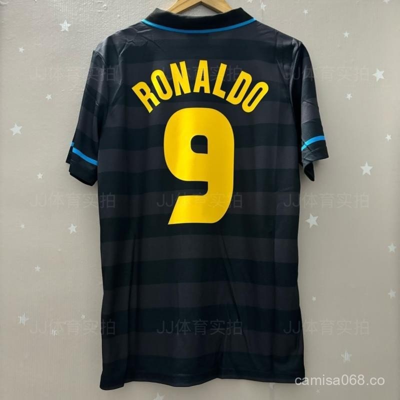 Camiseta de visitante vintage Inter Milan 97-98 Coppa Italia 10 Ronaldo ...
