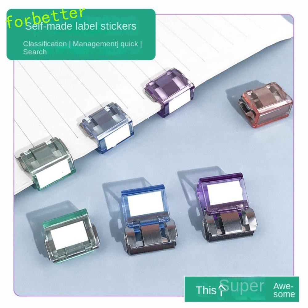 ETTEG Push Binder Clips , Papelería Transparente Mini Color Set ...