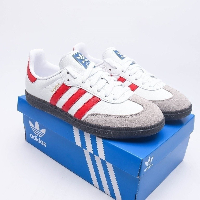 Zapatillas Adidas Originals samba OG "blanco/rojo", zapatos casuales ...