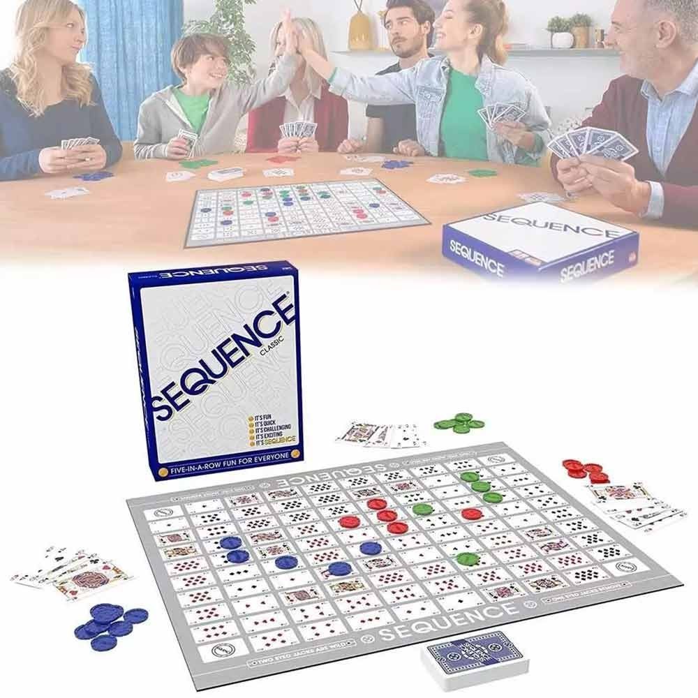 Sequence Strategy Board Game Kids Family Fun Party Games (English ...