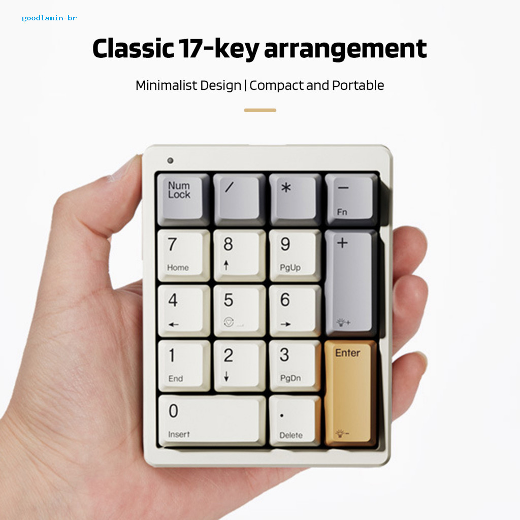 17 Keys Number Keypad 17-key Usb Wired Mechanical Pad Mini Numeric Keyboard for Laptop Pc ...