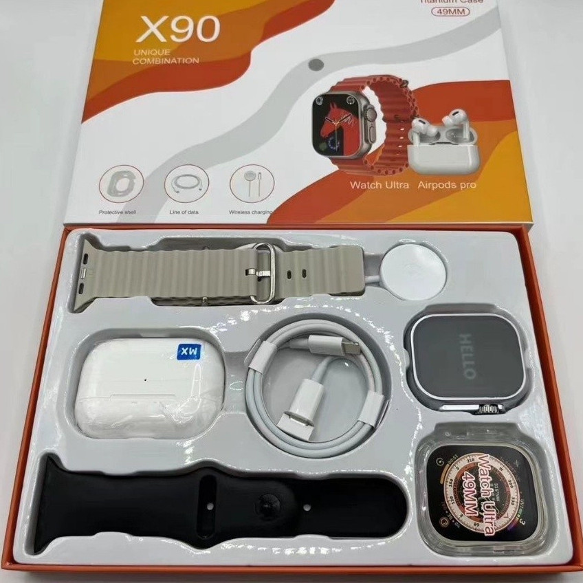 2025 Smartwatch X90 Ultra Reloj Inteligente Cargador Inalámbrico ...