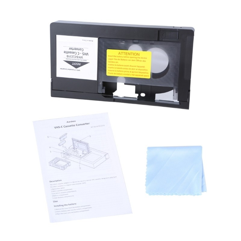 3C 】 Convierte Tus Recuerdos Adaptador De Cinta VHS C SVHS Casete A ...