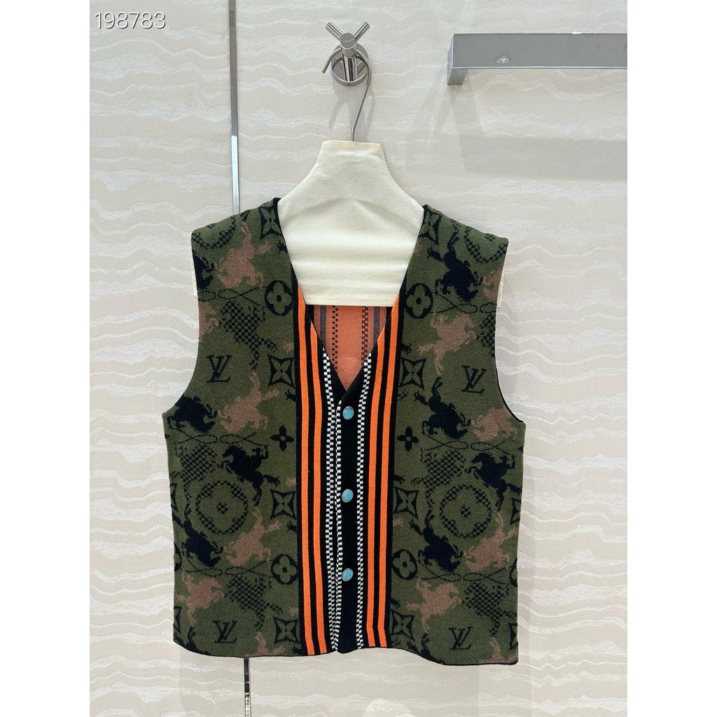 1vv Estilo Occidental Geo Rodeo Jacquard Patrón Chaleco Monograma ...