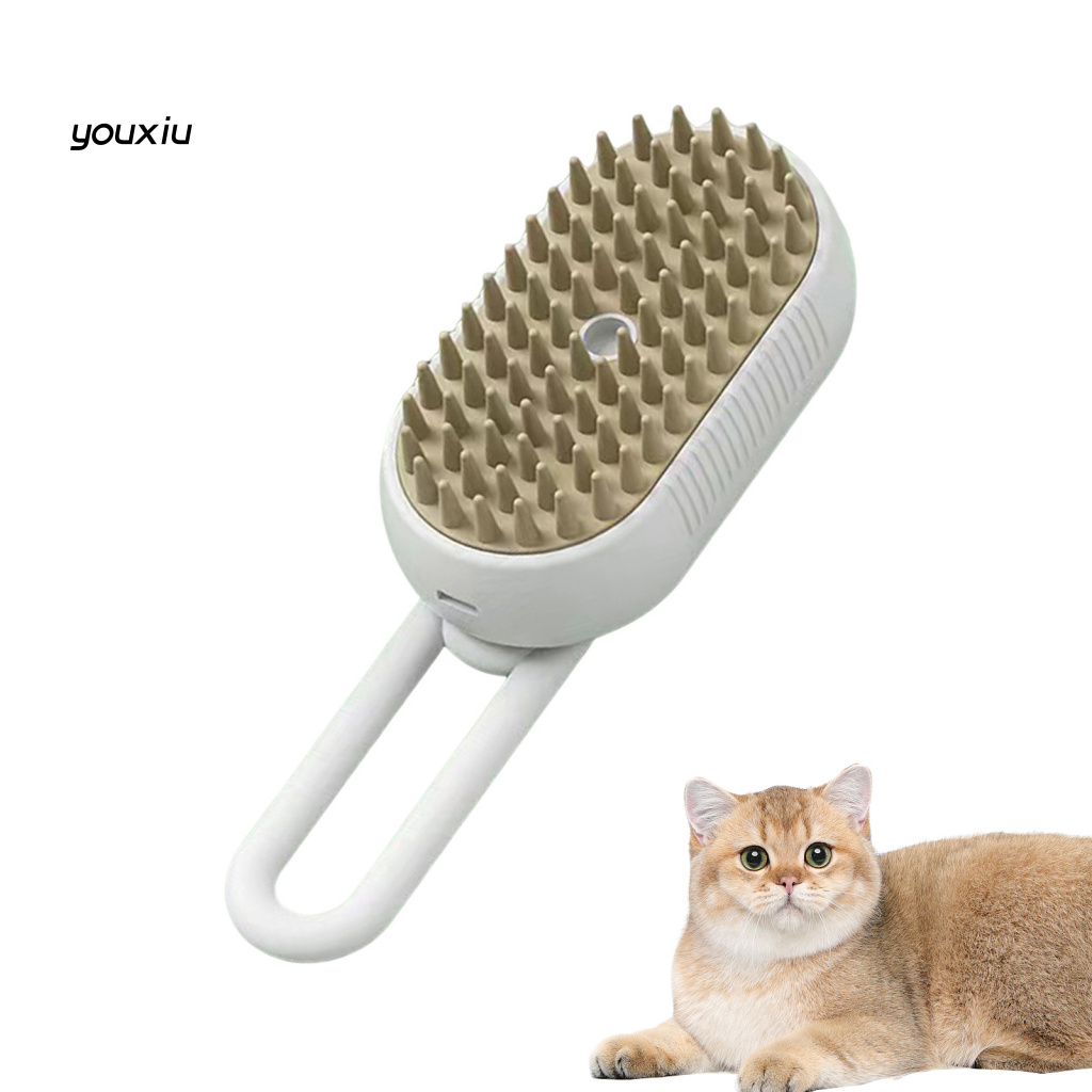 Pet Steam Brush Comb with 4-in-1 Grooming Steaming Function for Dogs ...