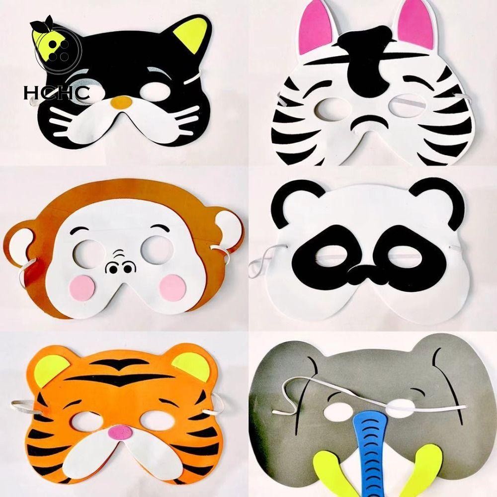 HCHC 12pcs Máscaras De Animales , Máscara De Fiesta Con Patrón De ...