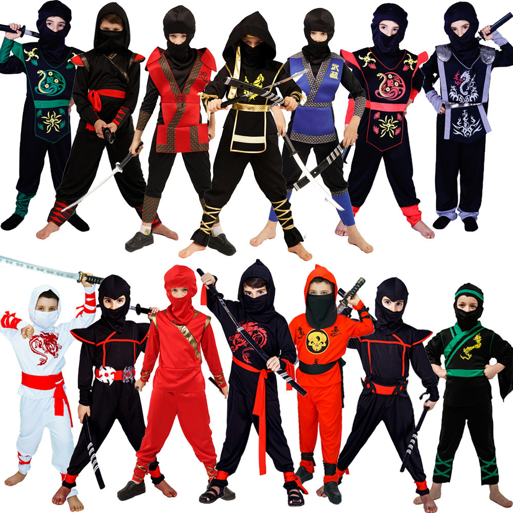 Cosplay Halloween Niños Traje Ninja Cos Ninja Niños Espectáculo Niños ...