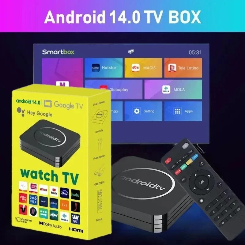 Q3 Caja De TV Inteligente Android 14 Allwinner H3 Cuatro Núcleos Wifi 2 ...