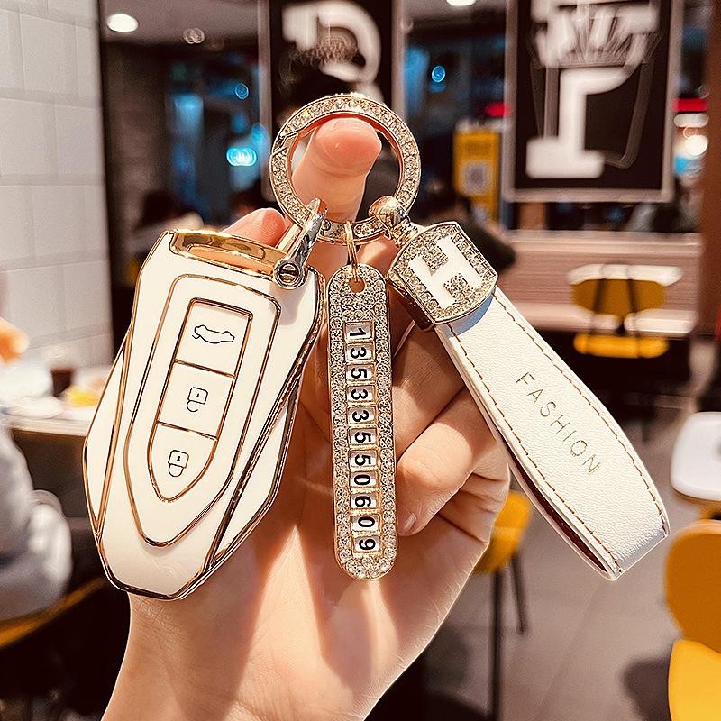Llavero De Coche Con Borde De Oro Para Cheetah CS10 Paquete De Llaves Mattu CS9 Nueva Energía ...