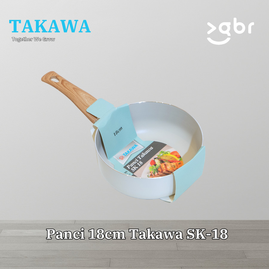 Takawa Sartén Antiadherente/De Mármol De Leche SK18-VV | Shopee Colombia